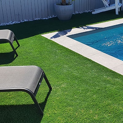 Cool Artificial Grass Around Swimming Pools | Soft & Slip Resistant